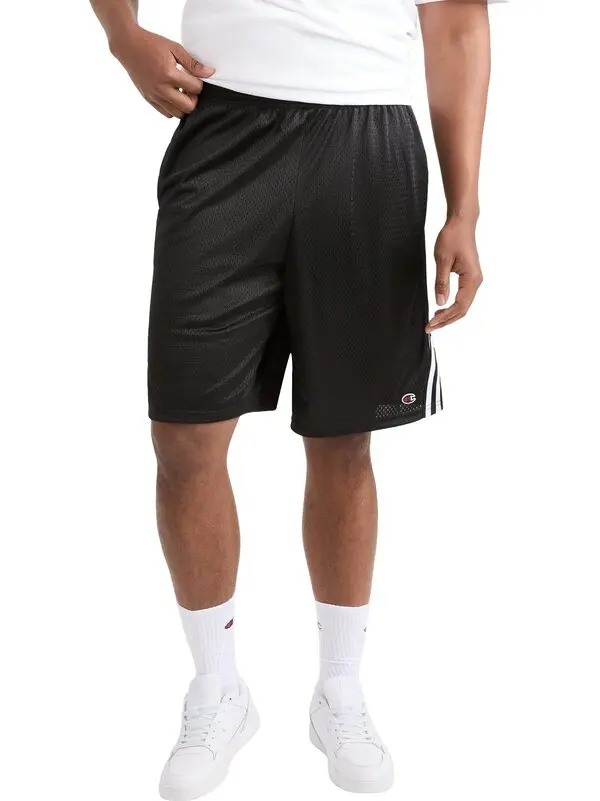 Champion 10" Lacrosse Mesh Shorts - Black