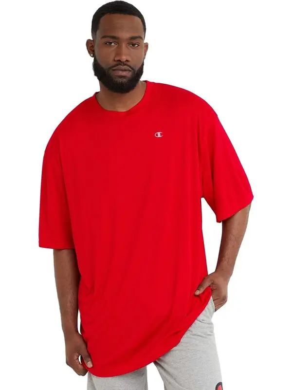Champion Sport T-shirt, Reflective C Logo Big & Tall - Scarlet