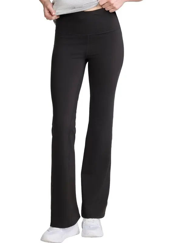 Champion Soft Touch Flare Leggings With C Logo - Black