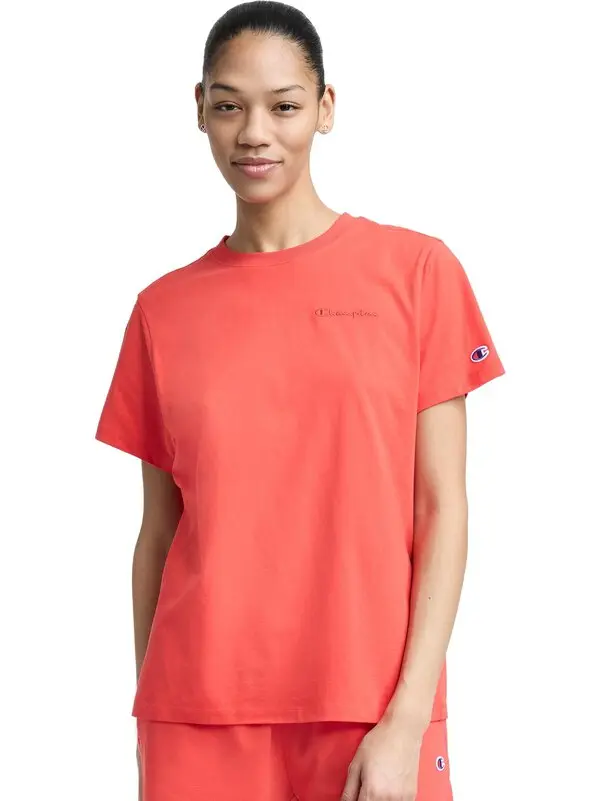 Champion Classic T-shirt With Chest Logo - Poppy Red