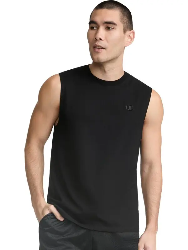 Champion Muscle Tank, C Logo - Black