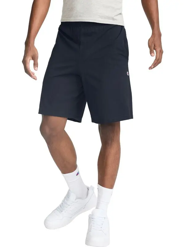 Champion 9" Lounge Shorts With C Patch Logo - Navy