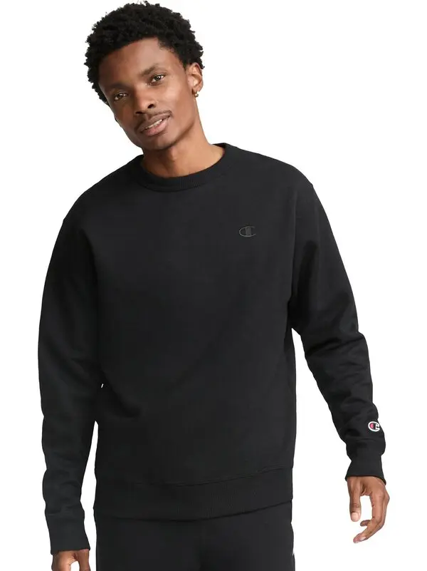 Champion Powerblend® Fleece Crewneck Sweatshirt With C Logo - Black