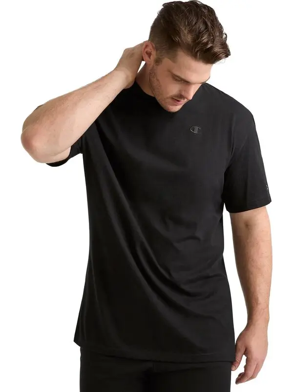 Champion Classic T-shirt, C Logo Big & Tall - Black