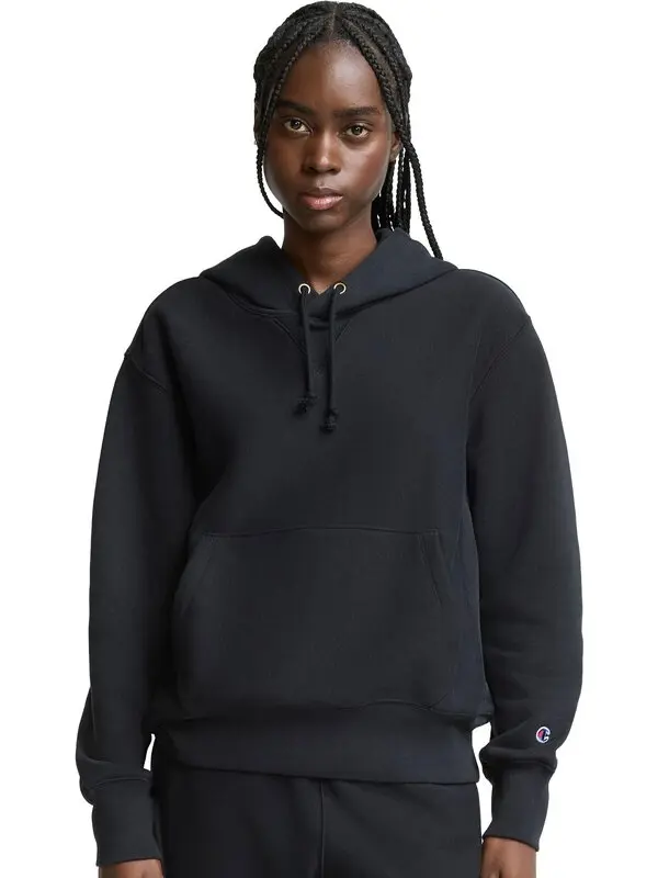 Champion Reverse Weave Hoodie Sweatshirt - Black