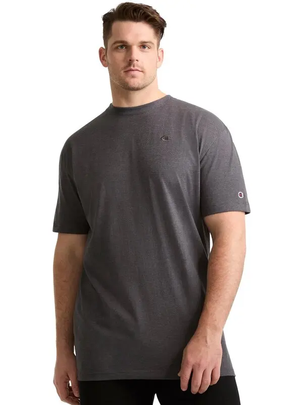 Champion Classic T-shirt, C Logo Big & Tall - Granite Heather
