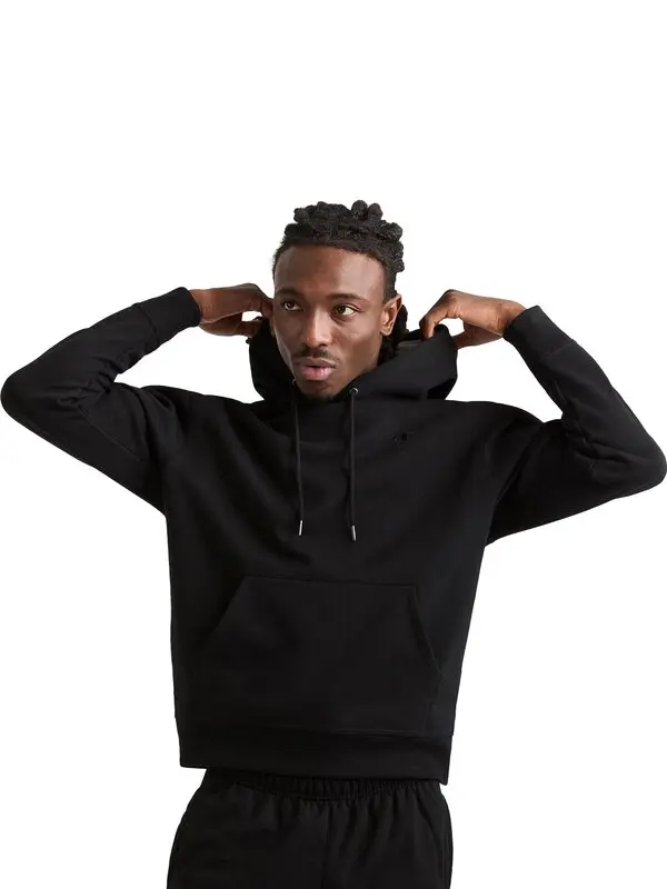 Champion Powerblend C Logo Hoodie - Black