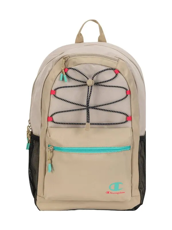 Champion Youth Bungee Backpack - Tan Combo