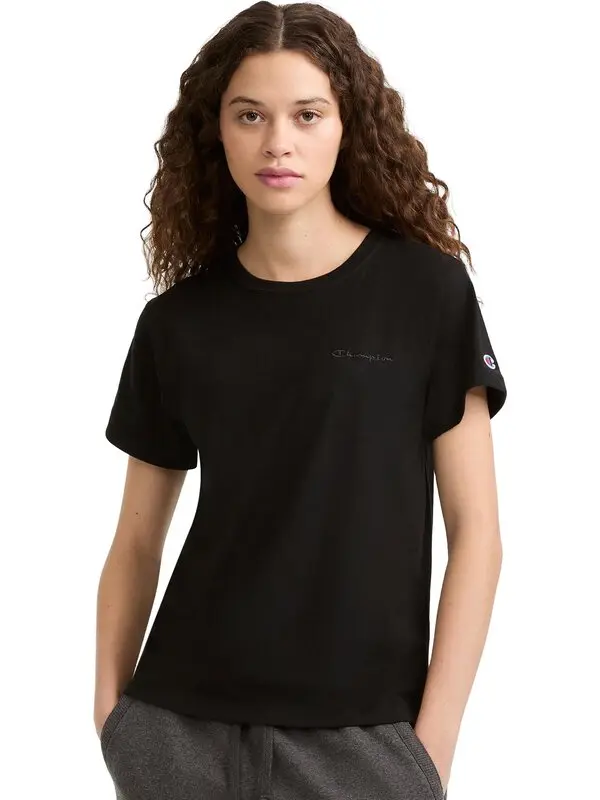 Champion Classic T-shirt With Chest Script - Black