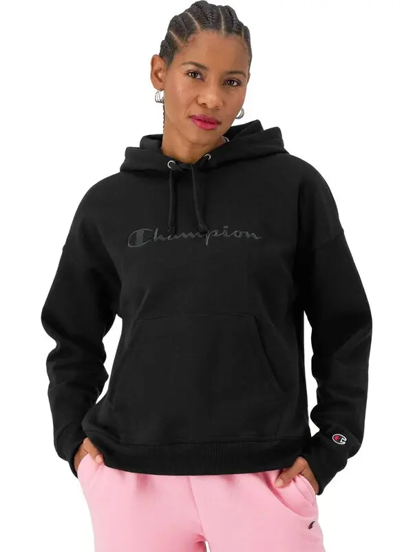 Champion Powerblend Relaxed Hoodie - Black