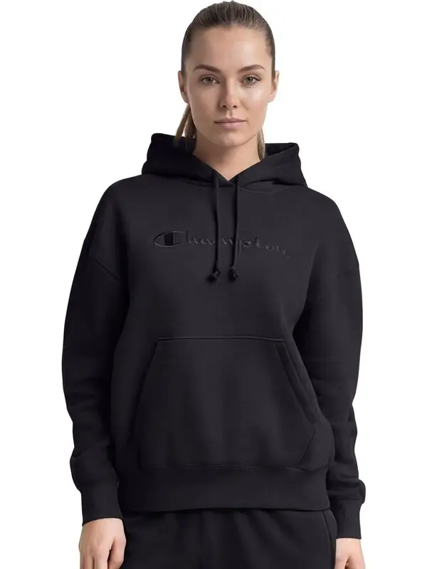 Champion Powerblend Relaxed Hoodie - Black