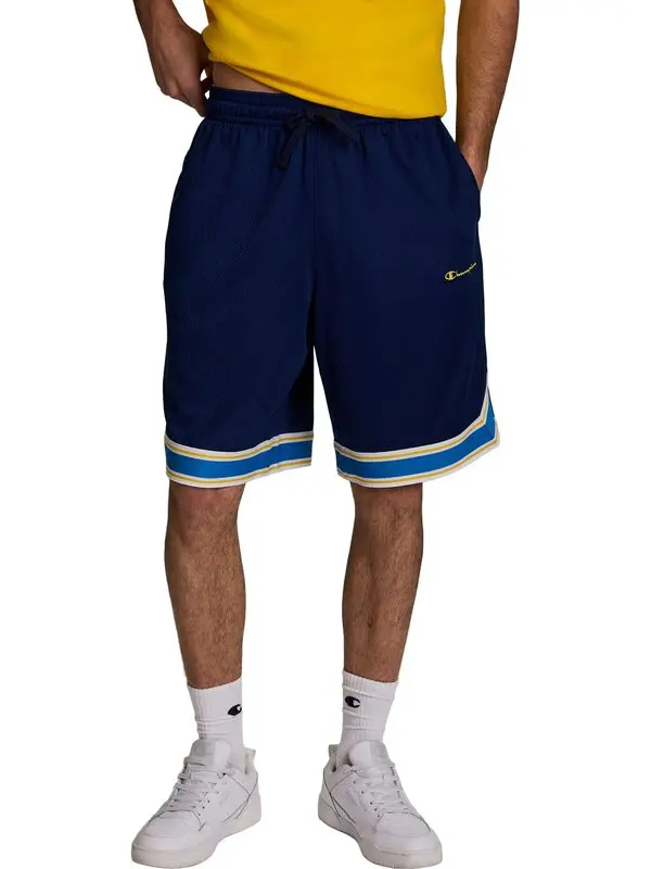 Champion 10" Gridiron Reversible Short With Script Logo - Blue Depth