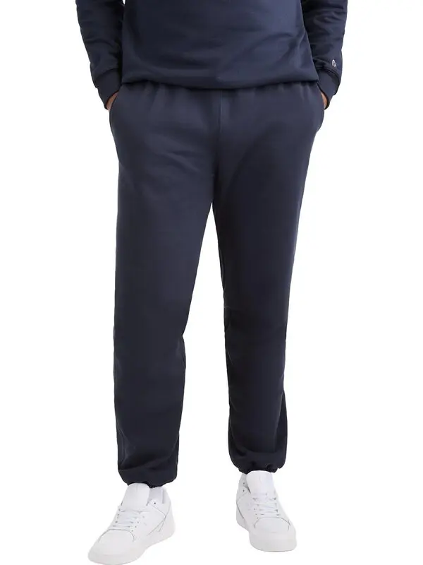 Champion Powerblend Sweatpants, Cinched Bottom, C Logo Big & Tall - Deep Navy