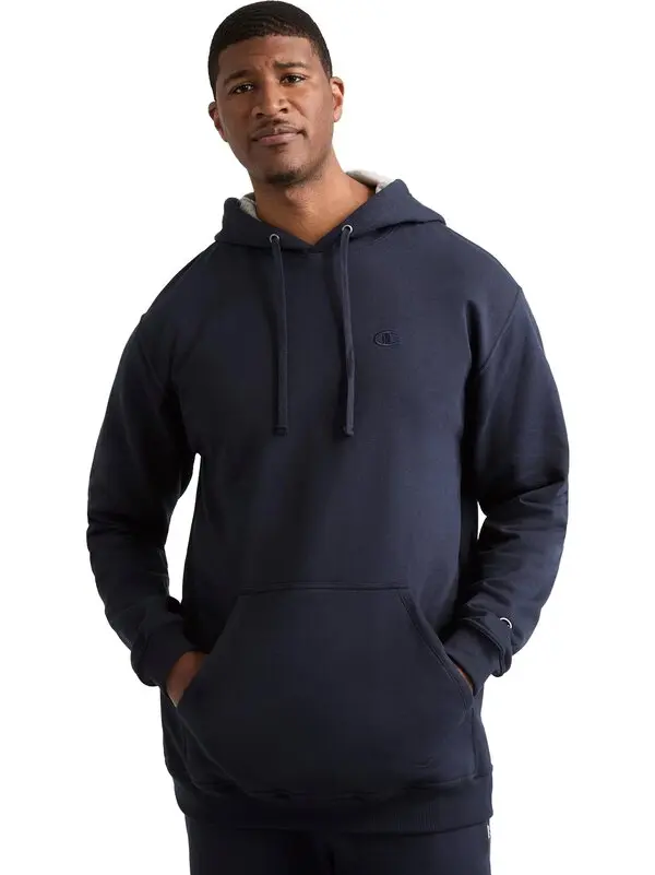 Champion Powerblend® Big & Tall Hoodie With C Logo - Deep Navy
