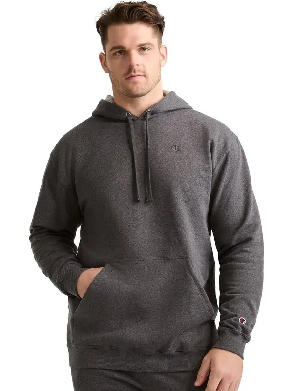 Champion Powerblend Fleece Hoodie - Granite Heather