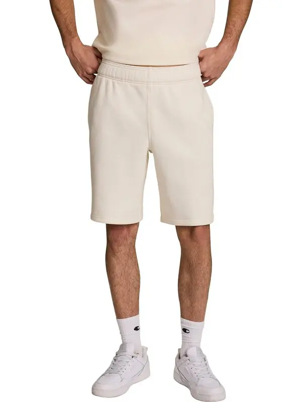Champion Powerblend Fleece 10-inch Short - Unbleached Cotton