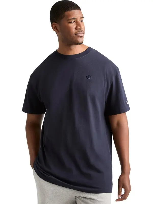 Champion Classic T-shirt, C Logo Big & Tall - Deep Navy