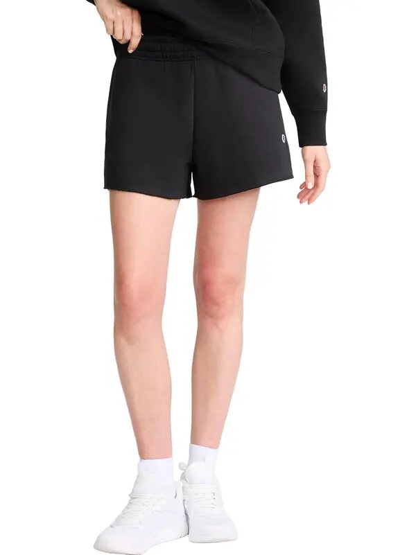 Champion Powerblend C Logo Fleece Shorts - Black
