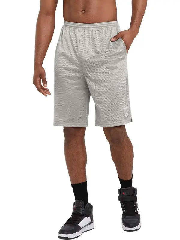 Champion Classic Mesh Athletic Shorts - Athletic Gray