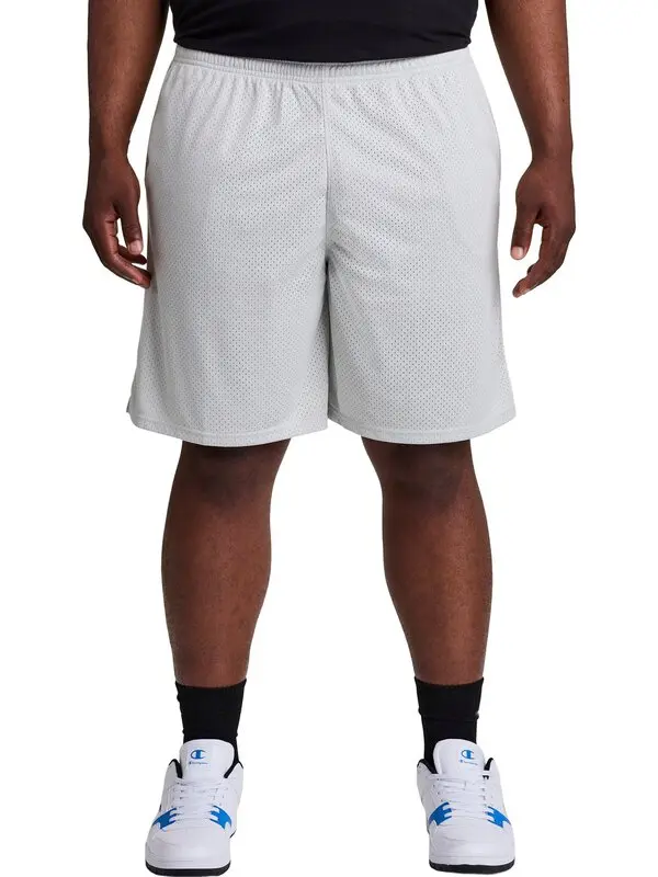 Champion Classic Mesh Athletic Shorts - Athletic Gray