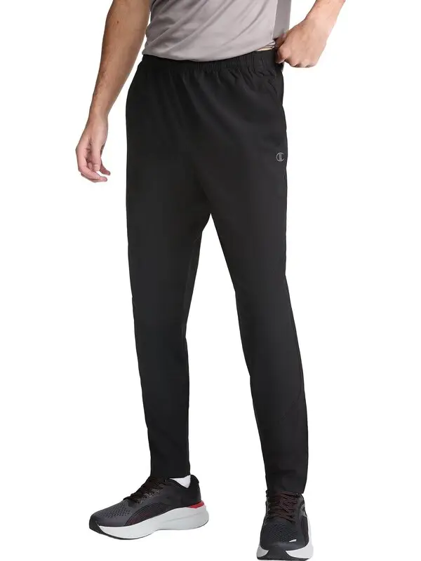 Champion Mvp Pants, Moisture Wicking, C Logo - Black