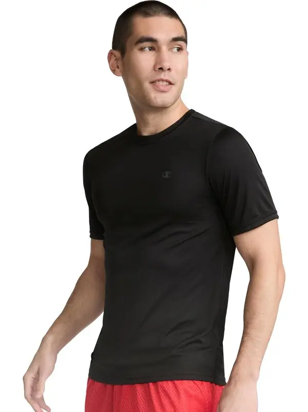 Champion Sport T-shirt, Reflective C Logo - Black