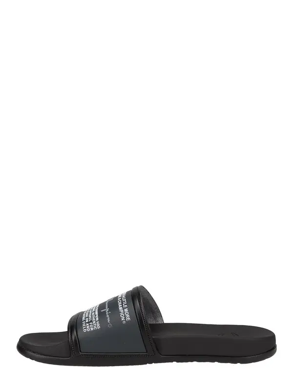 Champion Ipo Squish Slide - Black/concrete/scarlet