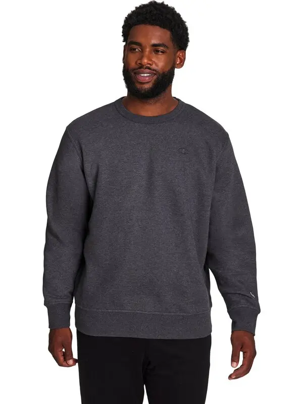 Champion Powerblend Fleece Crewneck Sweatshirt - Granite Heather