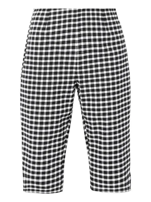 Posse Chiara Cropped Cotton-blend Capri Pants - Black
