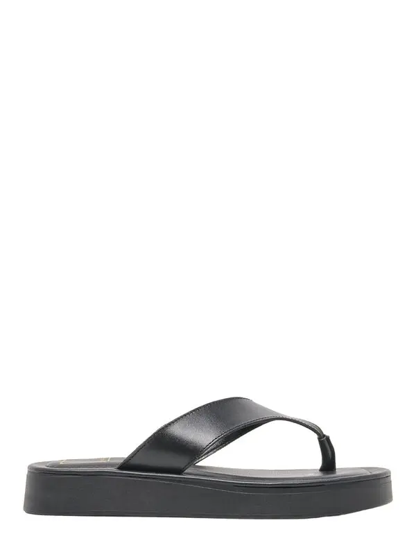 DOLCEVITA Blayze Leather Platform Sandals - Black Leather