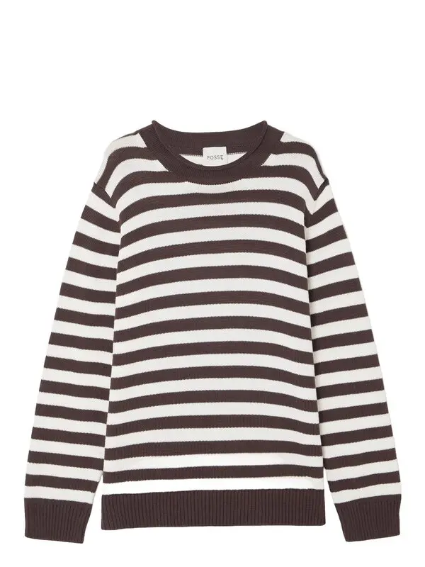 Posse Lara Striped Cotton Sweater - Multi