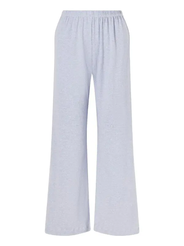LESET Nando Cotton-jersey Track Pants - Blue