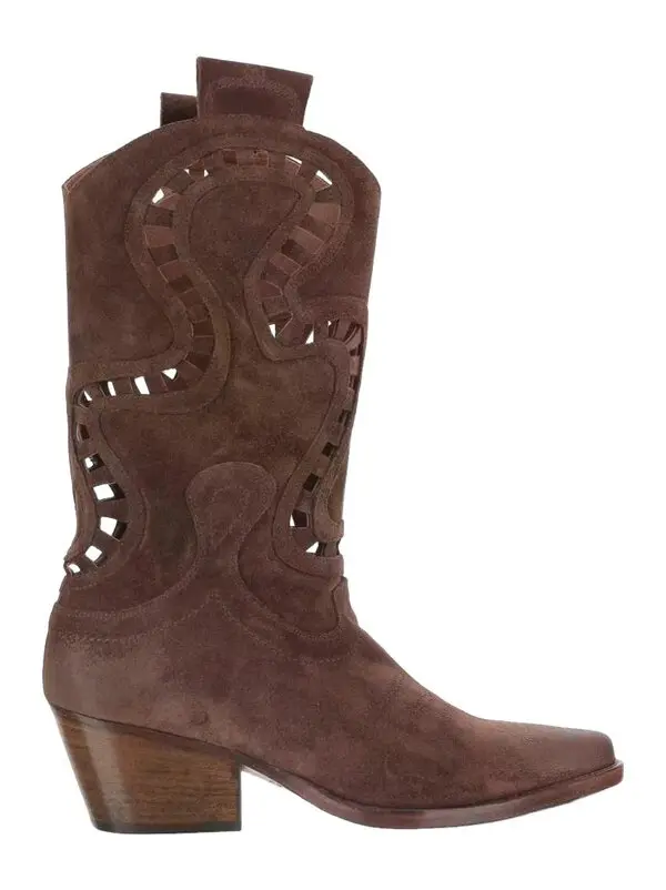 Sartore Cutout Boots - Brown