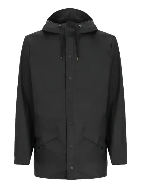 Rains Hooded Jacket - Black