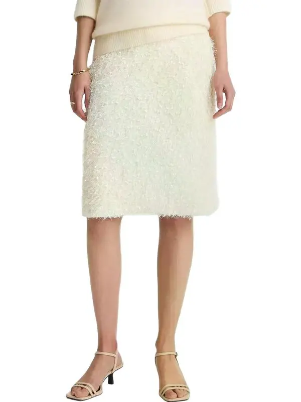 Vince Sequin-embellished Midi Skirt - Neutrals