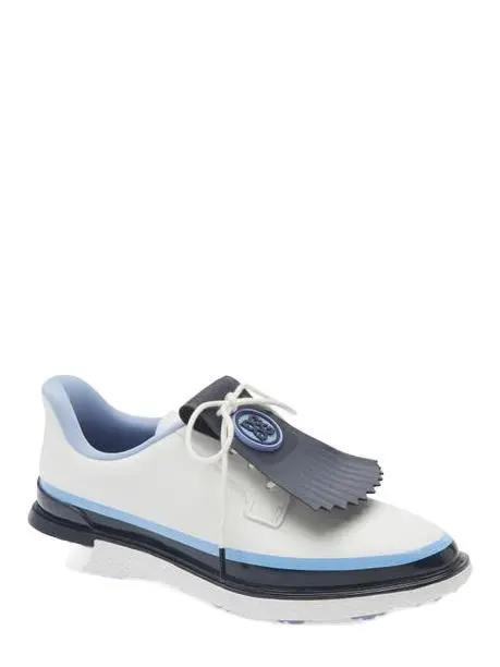 G/fore Gallivanter Tuxedo Stripe Golf Shoe - Snow/twilight