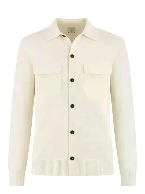 Eleventy Patch-pocket Button Shirt Jacket - Neutrals