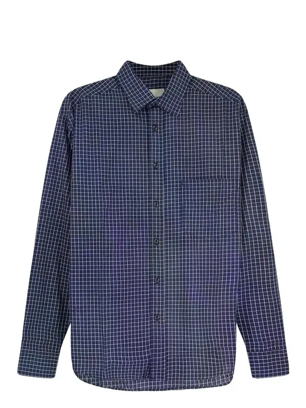 WALK IN PARIS Patch-pocket Plaid Shirt - Blue
