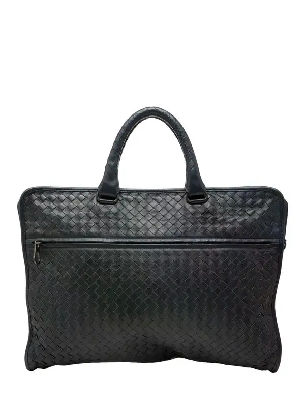 Bottega Veneta Nappa Intrecciato Business Bag - Blue