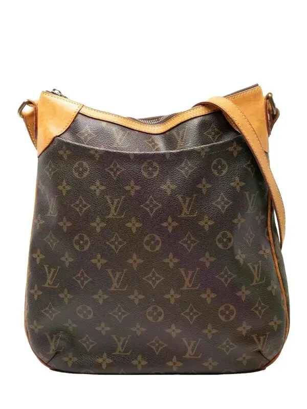 LOUIS VUITTON 2008 Monogram Odeon Mm Crossbody Bag - Brown