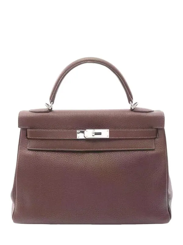 Hermès 2004 Clemence Kelly Ii Retourne 32 Handbag - Brown