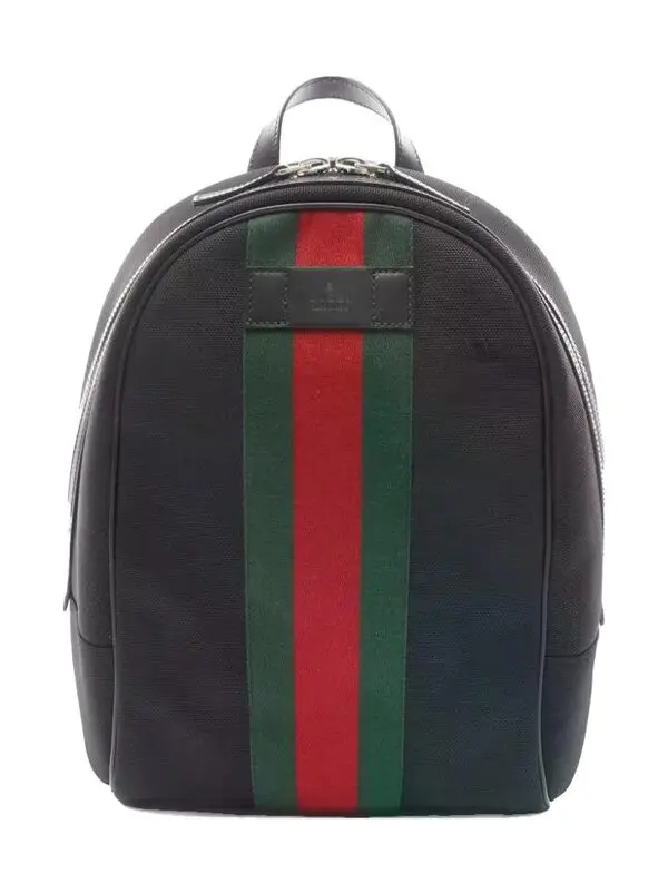 Gucci Techno Canvas Web Backpack - Black