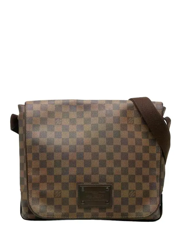 LOUIS VUITTON 2010 Damier Ebene Brooklyn Mm - Brown