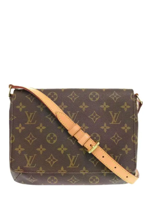 LOUIS VUITTON 2000 Monogram Musette Tango Shoulder Bag - Brown