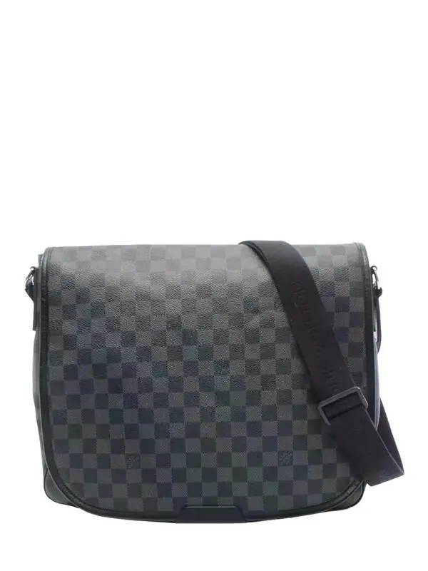 LOUIS VUITTON 2008 Damier Graphite Daniel Mm Crossbody Bag - Black