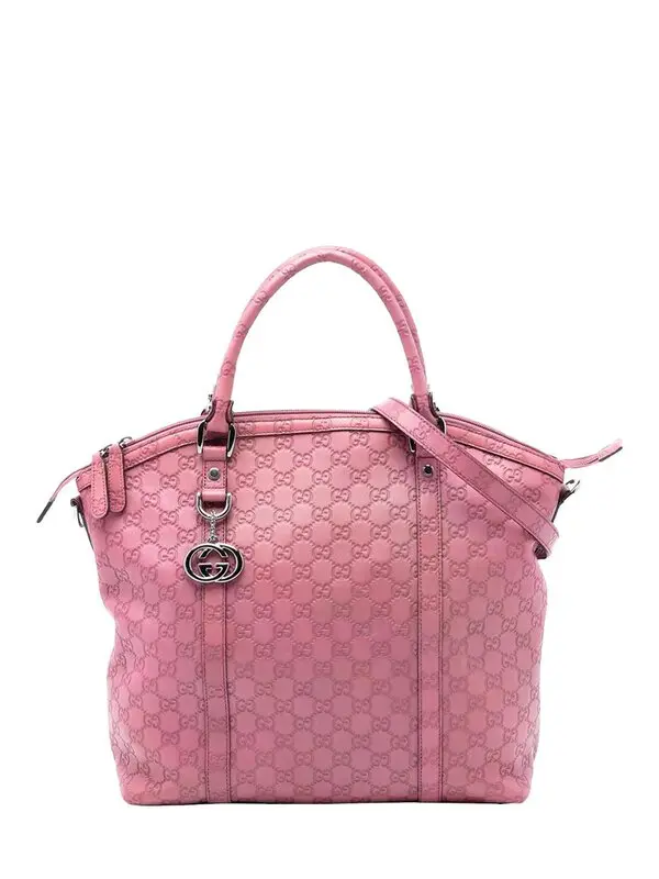 Gucci Large Microissima Dome Satchel - Pink