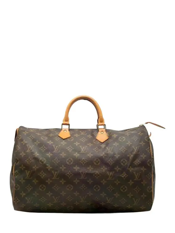LOUIS VUITTON 1992 Monogram Speedy 40 Boston Bag - Brown