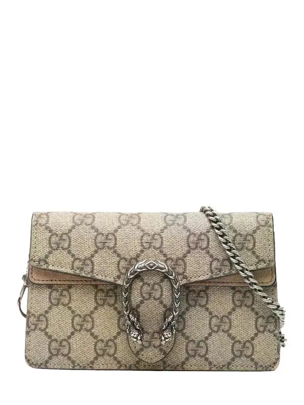 Gucci Mini Gg Supreme Dionysus Crossbody Bag - Brown