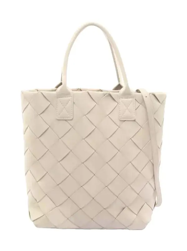 Bottega Veneta Maxi Intreccio Tote Bag - White