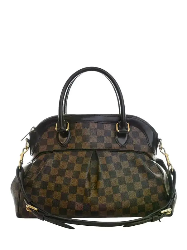 LOUIS VUITTON 2012 Damier Ebene Trevi Pm Satchel - Brown